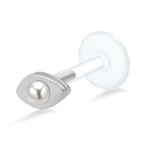 Wholesale Bulk Silver Labrets Pearl Eye