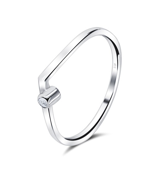 Cute Designed Silver Ring NSR-4125